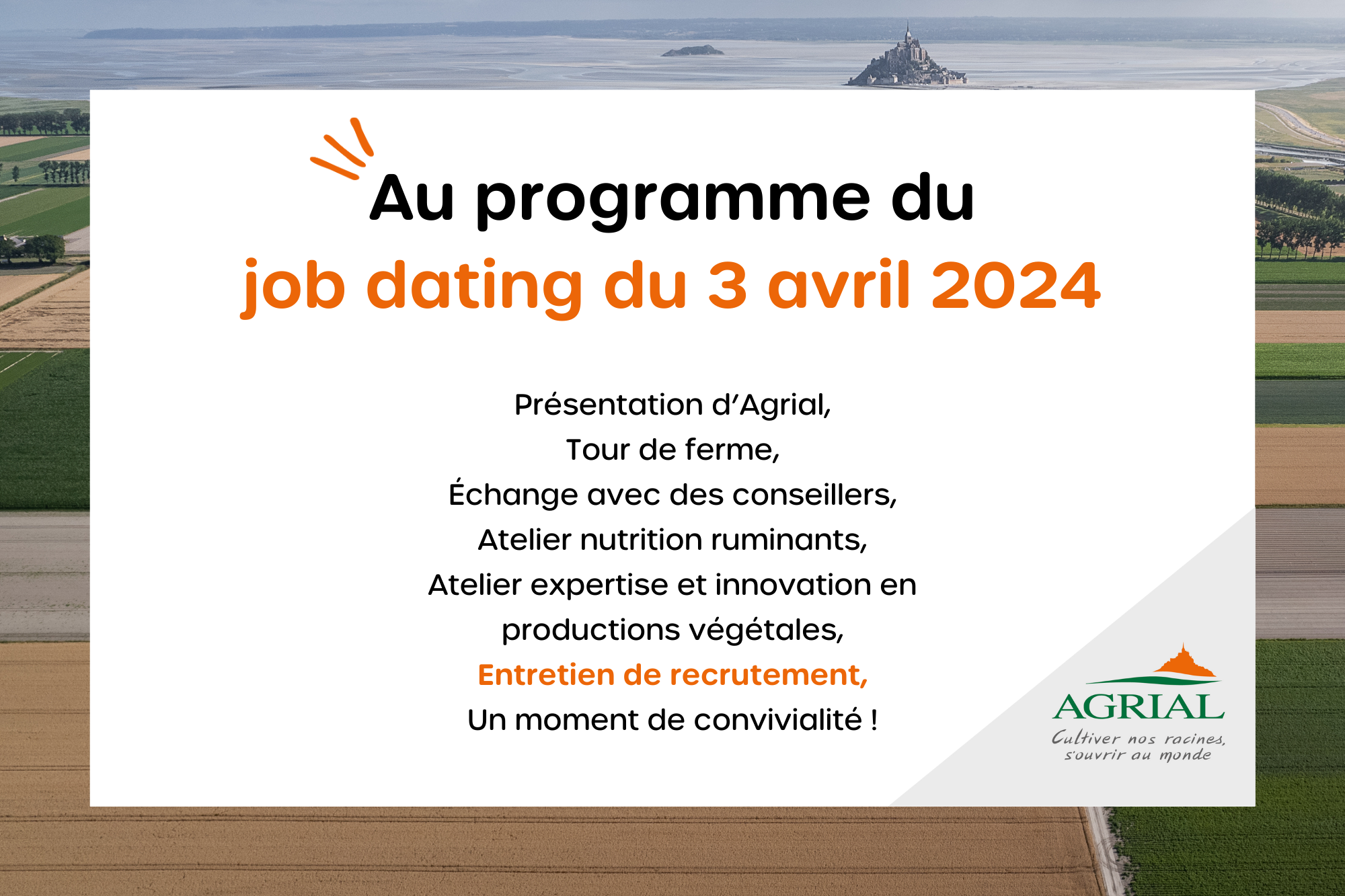 Cultive ton avenir avec Agrial Agrial recrute en alternance ! - Agrial